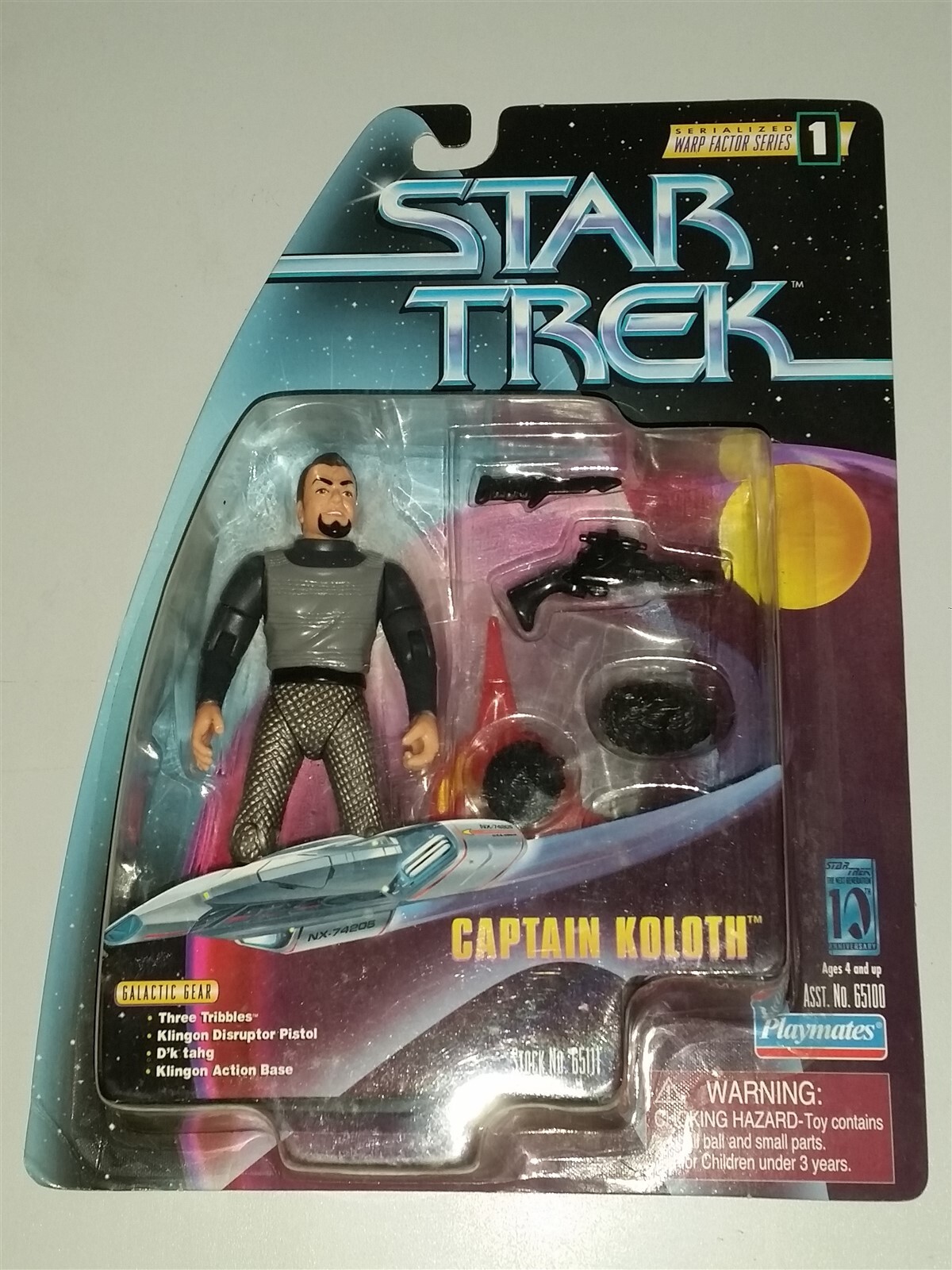 STAR TREK CAPTAIN KOLOTH SERIALIZED WARP FACTOR SERIES 1 ACTION FIGURE ...