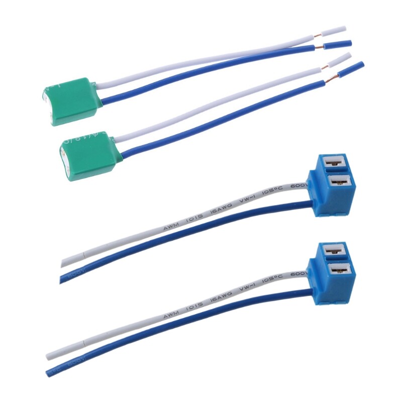 2Pcs H7 2 Pin Headlight Replacement Repair Bulb Holder Connector Plug ...