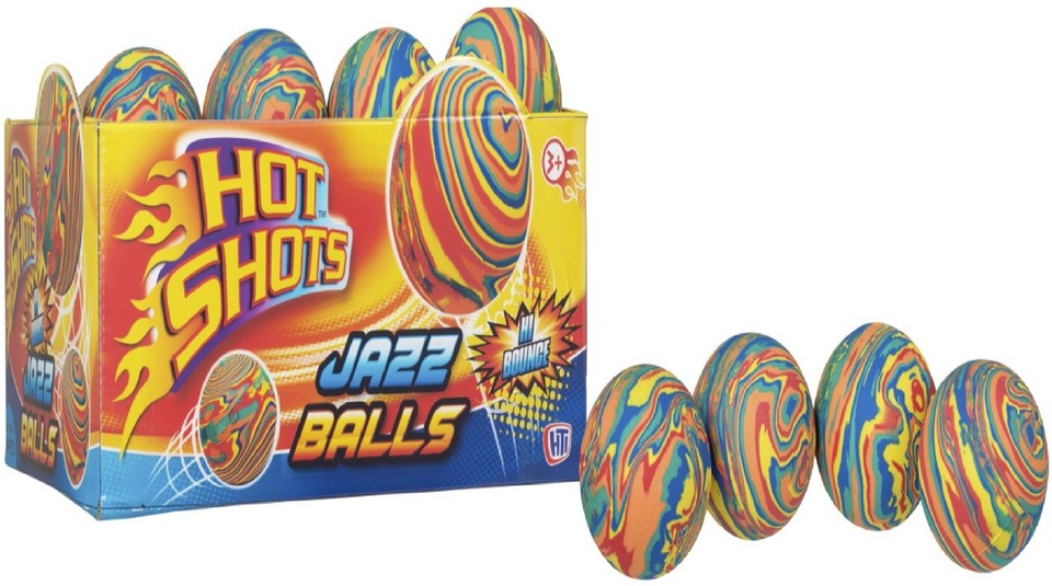 24x Super Bouncy Ball Party Gift Filler High Bounce Balls 6cm Big ...