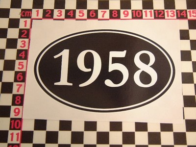 1958 Birthday Year Sticker - Fun Cheap Funny Comedy Present Gift Joke ...