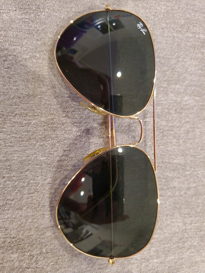 Ray-Ban RB3026 AVIATOR LARGE METAL II L2846 62M Arista/Green Sunglasses ...