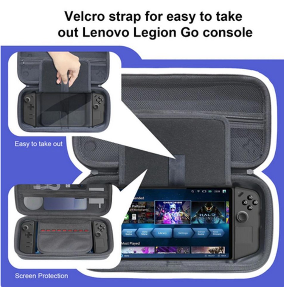For Lenovo Legion GO Games Console Portable Carrying Case Waterproof ...