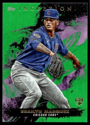 2021 Topps Inception Green Brailyn Marquez Rookie G1 Chicago Cubs #35 ...