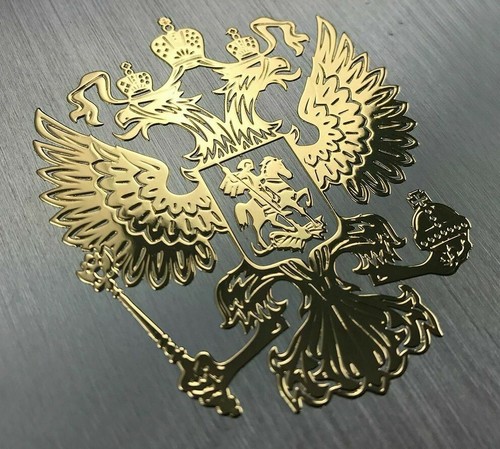 Car Styling Stickers Decals Russian Federation Eagle Emblem Nickel ...