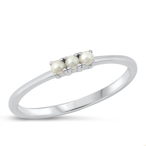 NEW! Sterling Silver 925 SILVER RING MINI PEARLS DESIGN SIZES 4-10 | eBay