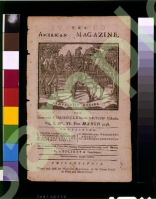 The American Magazine,Monthly Chronicle for British Colonies,1758 ...