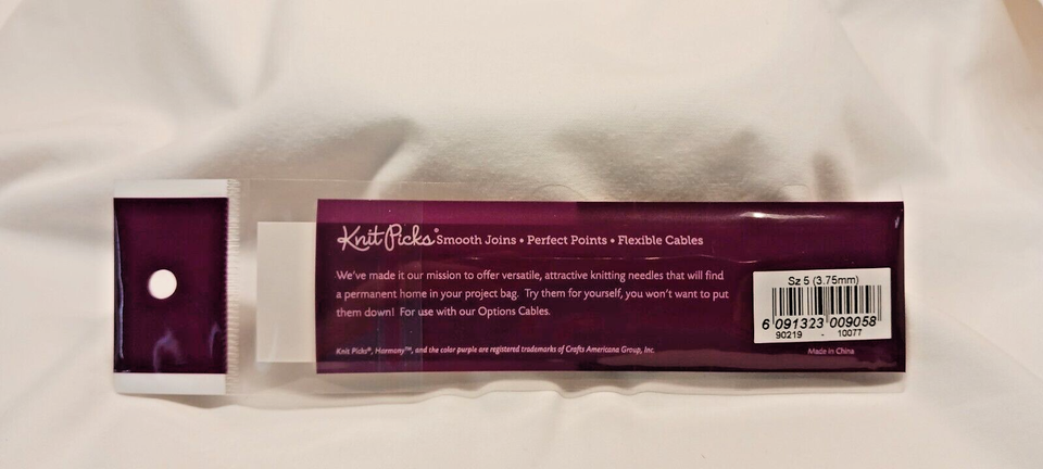 KNIT PICKS Options Interchangeable Tip, US 5 (3.75 mm), Nickel Plated ...