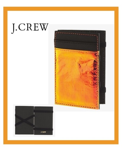 J CREW IRRIDESCENT HOLOGRAM INSIDE OUT MAGIC WALLET MIAMI SUNRISE NWT ...