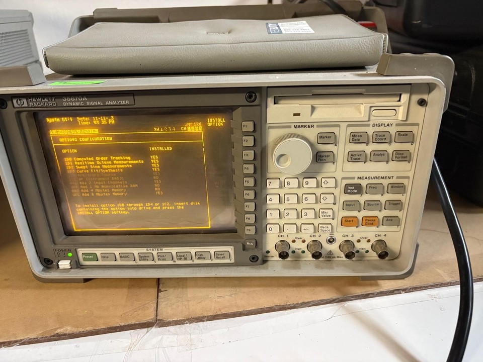 HP 35670A DSA 4-CH Loaded: 1D0/1D1/1D2/1D3/1D4, AN2, UFC Memory) | eBay