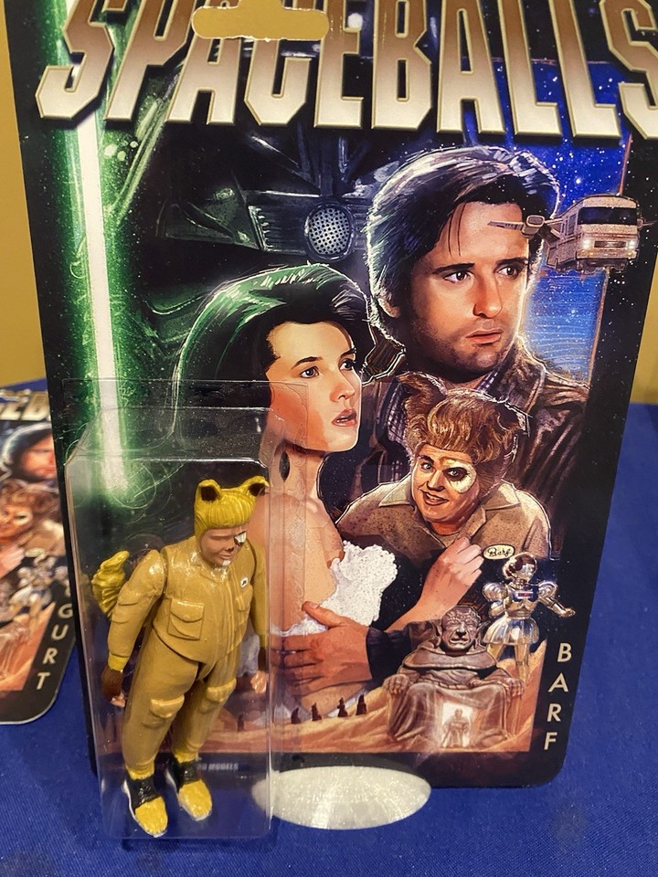 SPACEBALLS BARF Custom Posable Action Figure 3.75 Hand Painted OnCard ...
