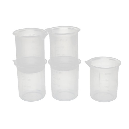 5 cucina labortorio 200mL bicchiere graduato plastica beccuccio ...