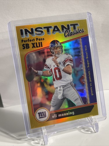 2022 Football Classics, Eli Manning - Instant Classics, /99 Gold, #IC2 ...