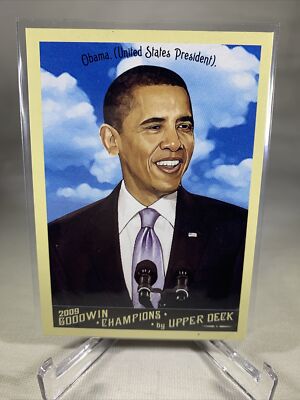 Barack Obama 2009 Upper Deck Goodwin Champions Preview #GCP-9 President ...