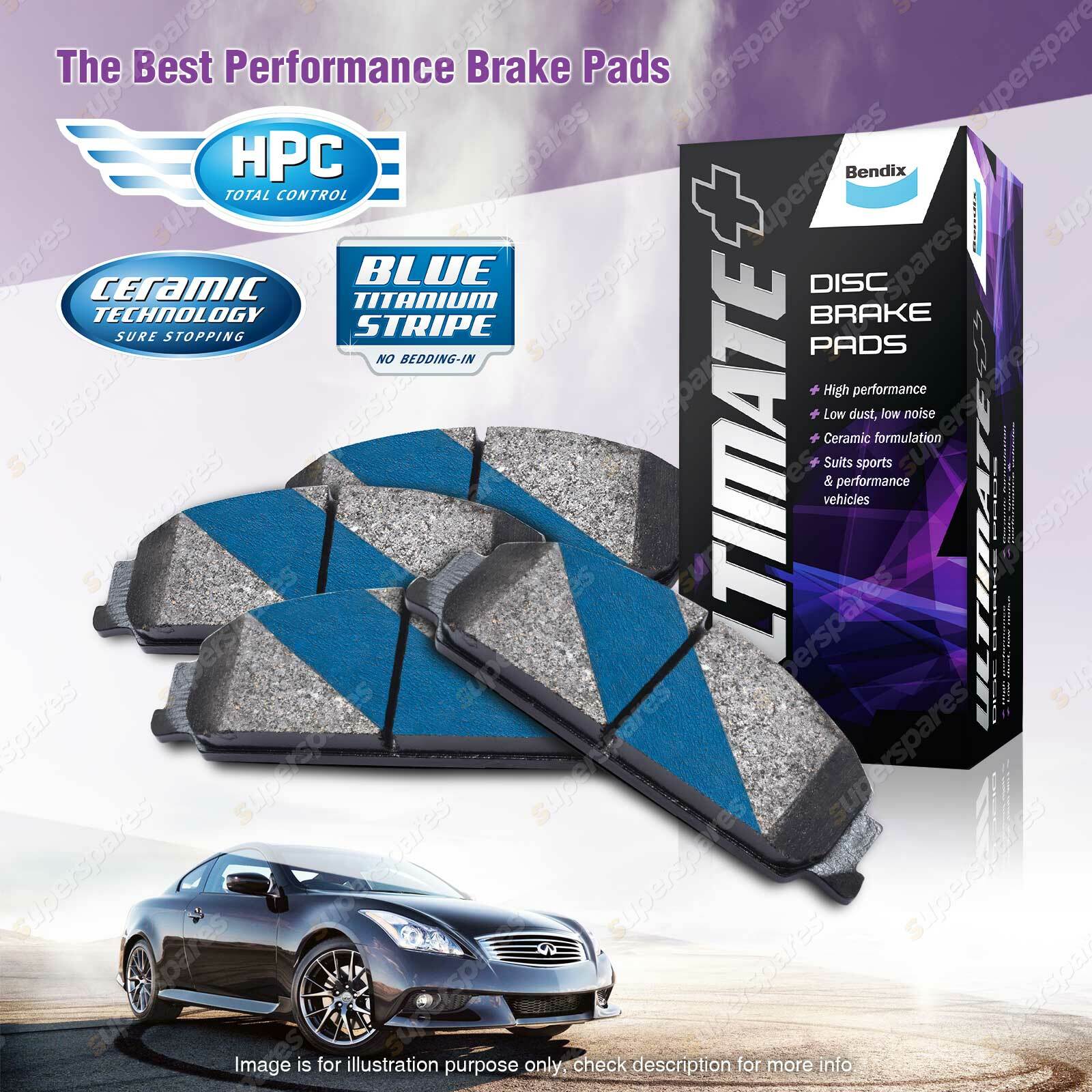 4 Pcs Rear Bendix Ceramic Ultimate+ Brake Pads for HSV XU6 XU8 VT 1998 ...