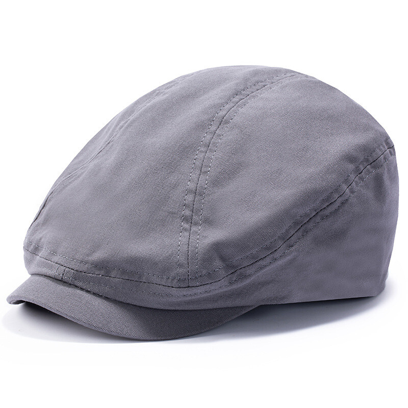 M/L/XL/XXL Mens Newsboy Caps Breathable Cotton Driving Hunting Oversize ...