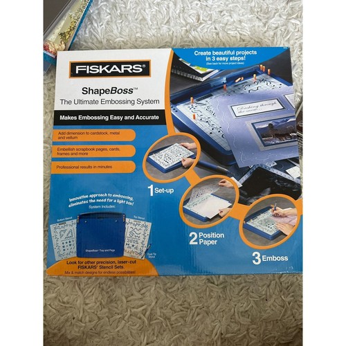 Fiskars Shapeboss the ultimate embossing system | eBay