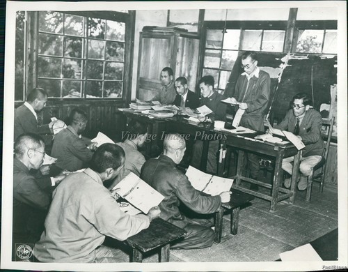 1947 Japanese Official Explains New Land Reform Law To Commissioners ...