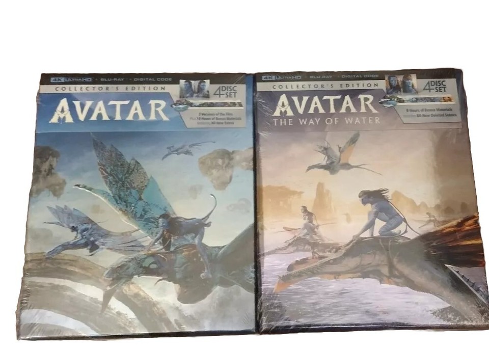 AVATAR and AVATAR: THE WAY of WATER Limited 4 Disc Collectors Editions ...