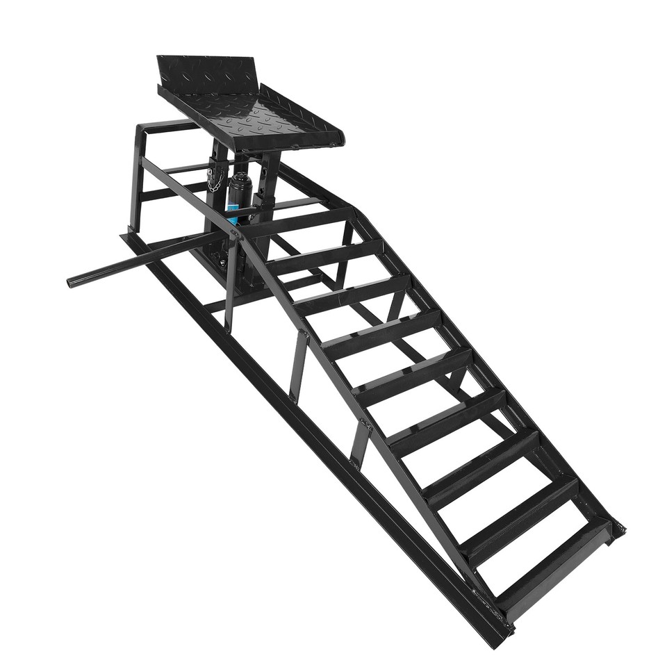 2 Pcs Heavy Duty Auto Car Truck Service Ramps Lifts Hydraulic Lift 5 ...