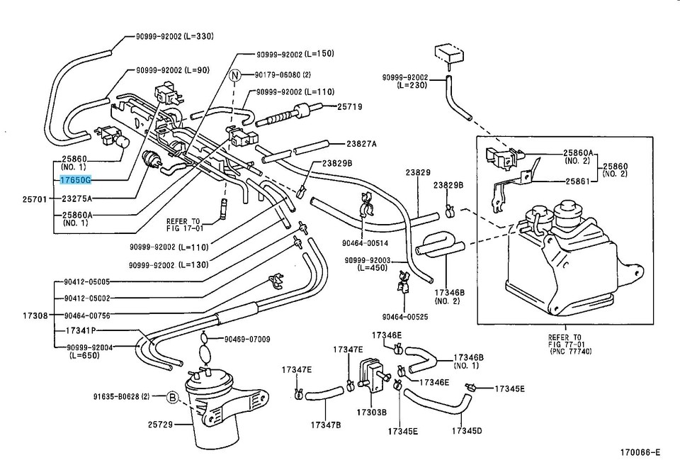 TOYOTA CAMRY MCV20 2000-2004 Genuine Duty Vacuum Switching Valve 90910 ...