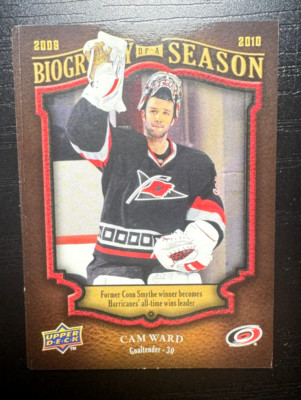 2009-10 Upper Deck Biography of a Season #BOS21 Cam Ward - Hurricanes ...