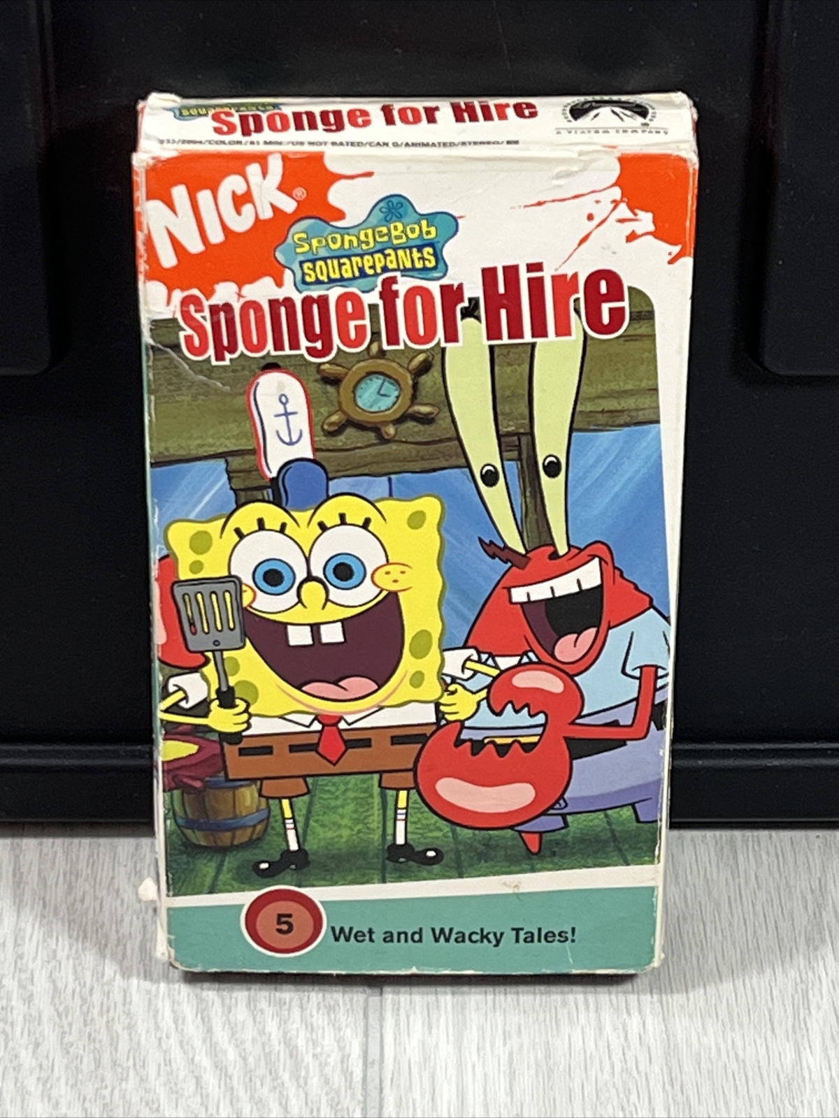 Spongebob Sponge For Hire Vhs