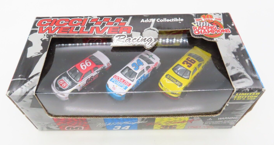 Racing Champions Nascar Cicci Welliver Racing 3-Car Set 1/64 Scale ...