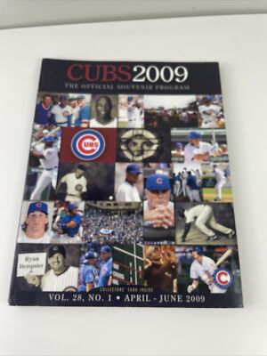 Chicago Cubs Program April June 2009 with Collectible Score Card | eBay