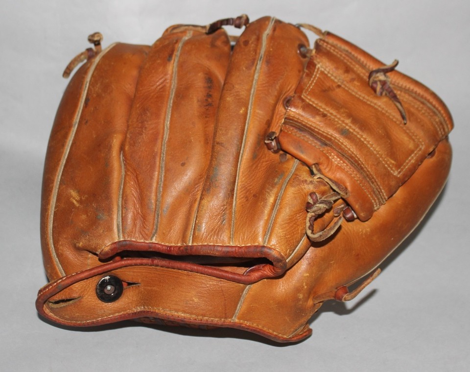 Antique Vintage 1950's Wilson WC10 Ted Williams three finger baseball ...