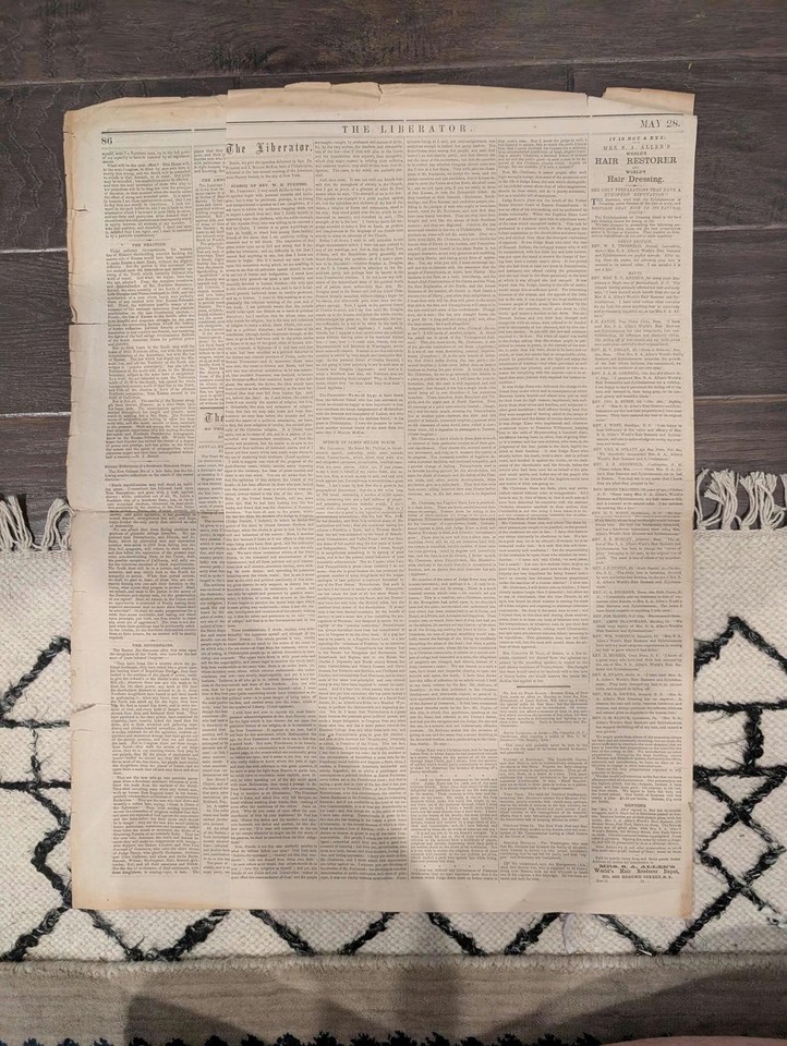 The Liberator Newspaper – May 28, 1858 William Lloyd Garrison ...