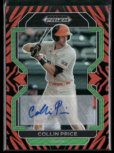 Collin Price 2022 Panini Prizm Draft Tiger Stripes Auto /25 #PDP193 ...