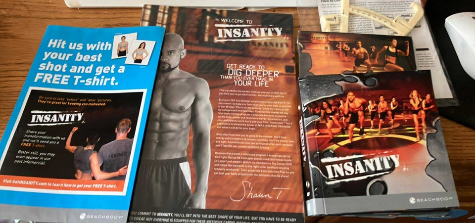 Insanity 60-Day Total Body Workout Program 13 Disc DVD Set Elite ...