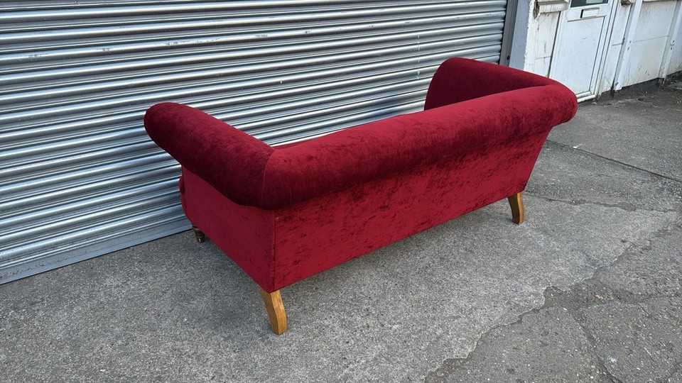 PARKER KNOLL ISABELLE 2 SEATER SOFA IN VIBRANT RED WINE COLOUR | eBay UK