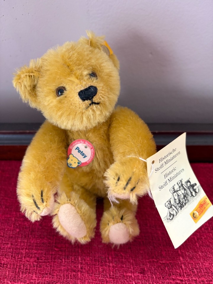 Steiff Mohair Teddy Bear Petsy EAN 029424 Adorable Historic Steiff ...