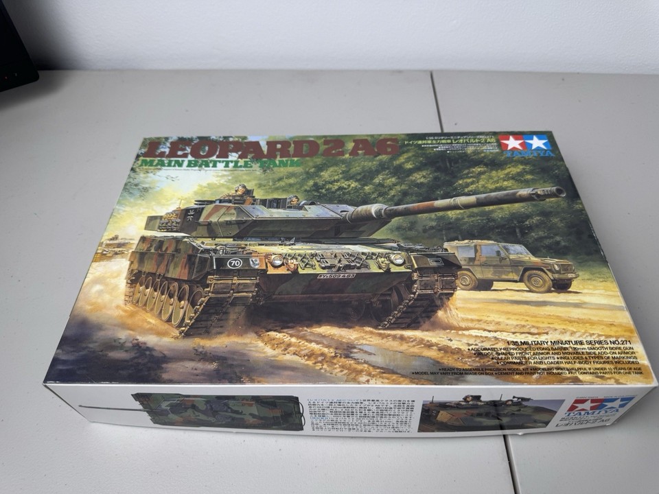 TAMIYA 35271 Military Model 1/35 LEOPARD 2 A6 Main Battle Tank Scale ...