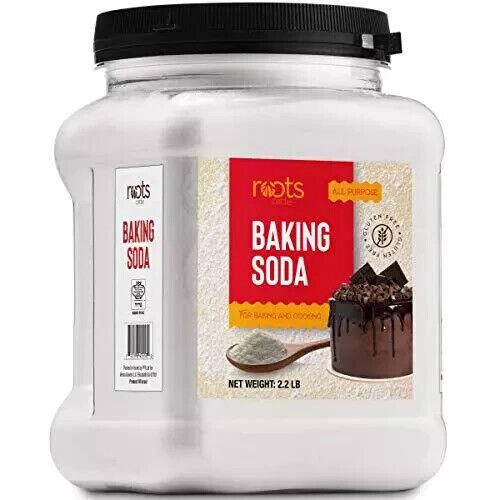 Baking Soda Container Baking Soda In Glass Jar Closed With Wooden Lid