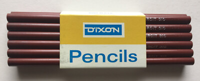 VINTAGE 12 DIXON No 310 "ADROIT" ROUND PENCIL, LARGE LEAD, CEDAR FINISH ...