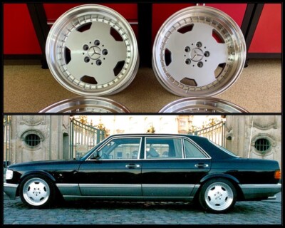 17 Inch Mercedes 126 Chasis Deep Dish Hammer Rims | Set of 4 | Fits ...