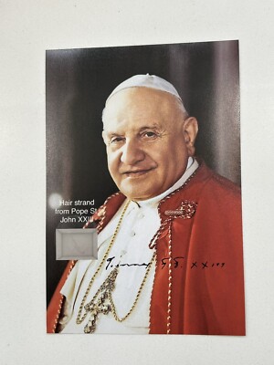 Saint Pope John XXIII hair strand lock relic Catholic Church Photo ...
