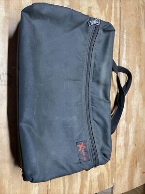 Vintage Starite Travel Storage Case Holds 48 Cassette Tapes Black Strap ...