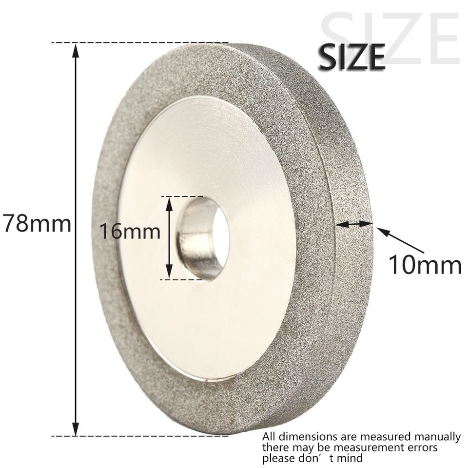 78MM Electroplated Diamond Grinding Wheel Carbide Grinder Disc Cutter ...