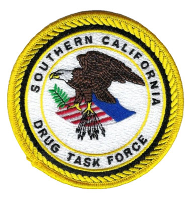 DEA Southern CA California DRUG TASK FORCE Narcotics Police patch - NEW ...