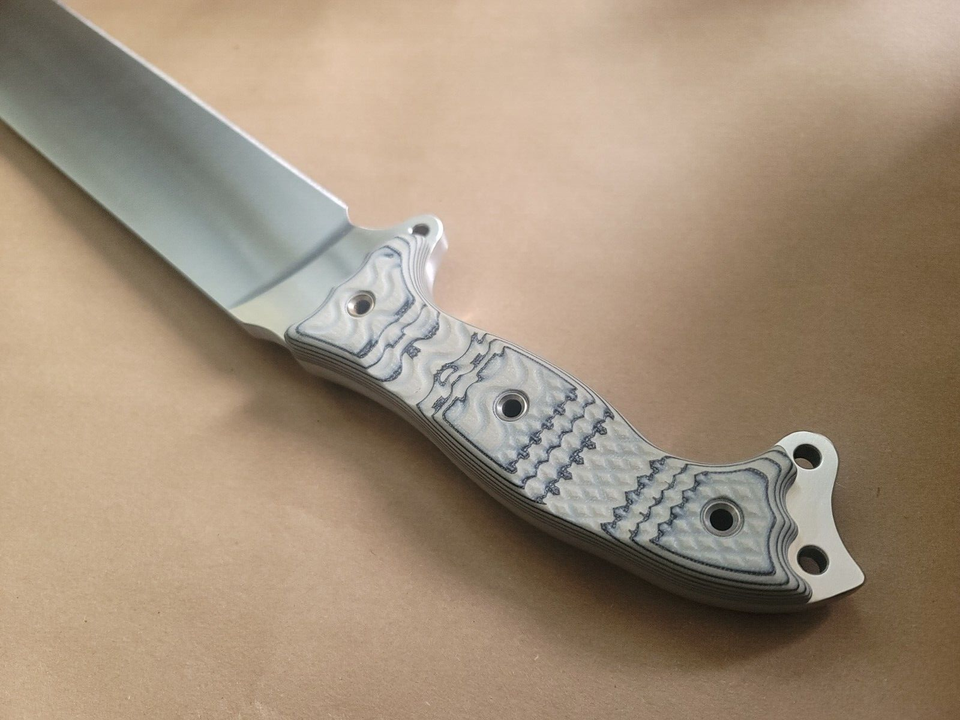 Busse Custom Shop MOAB Mother Of All Bowies, Hand Applied Satin, Tan ...