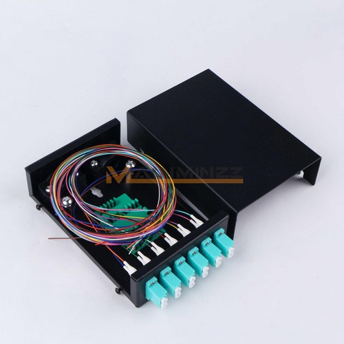Fiber Optic Terminal Box 12 core LC MM OM3 adapter pigtail 6 Ports ...
