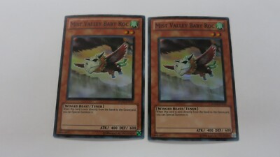 2x MIST VALLEY BABY ROC HA02-EN013 UNLIMITED SUPER RARE YUGIOH 1 NM 1 ...