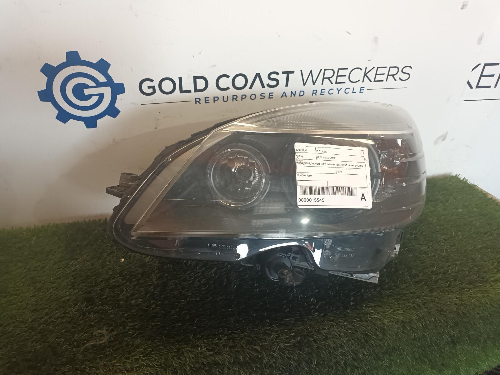 MERCEDES C CLASS LEFT HEADLAMP W204/S204, XENON TYPE, NON INTELLIGENT ...