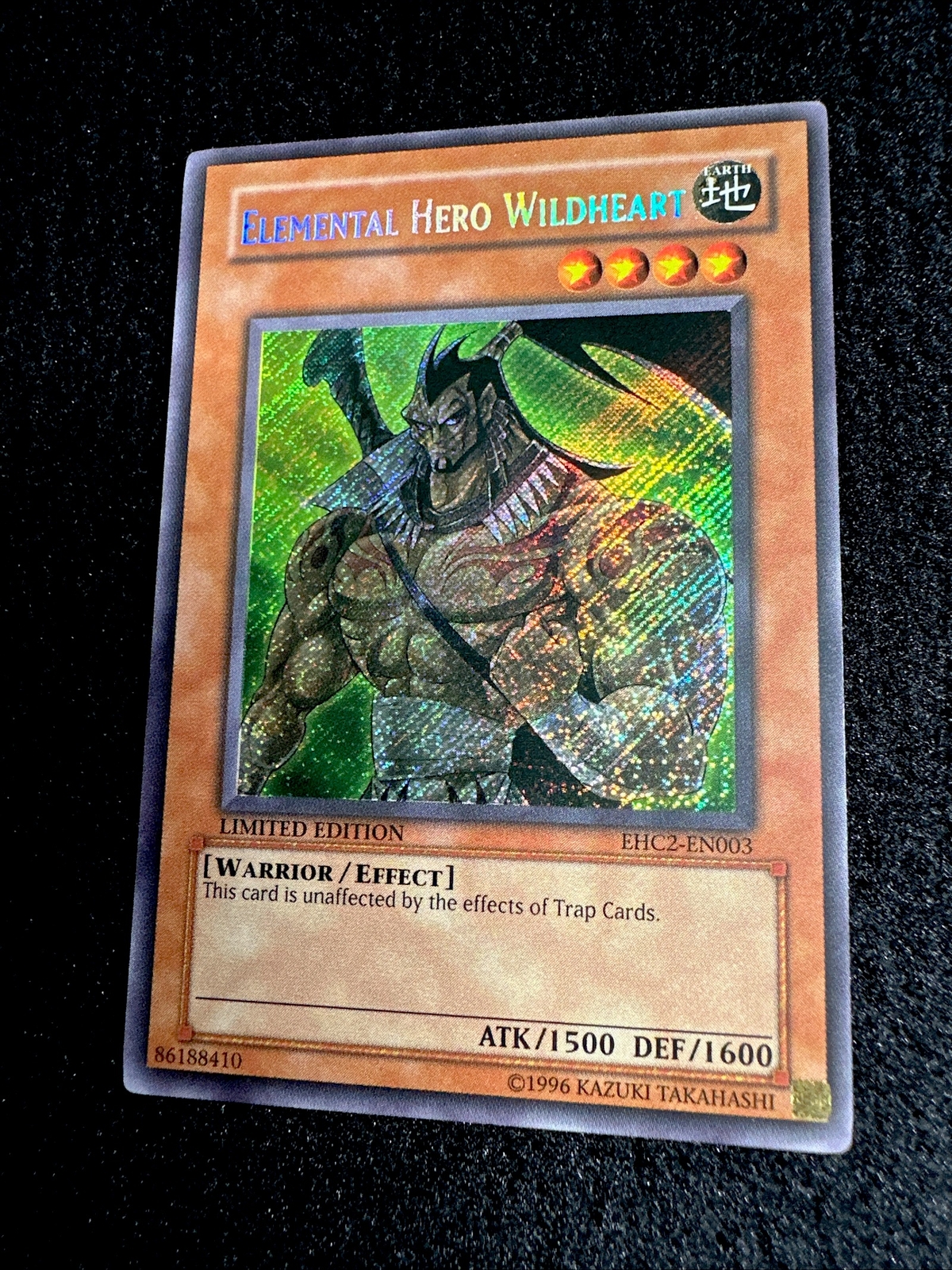 🔥YUGIOH • ELEMENTAL HERO WILDHEART • SECRET RARE • EHC2-EN003 • LIMITED ...