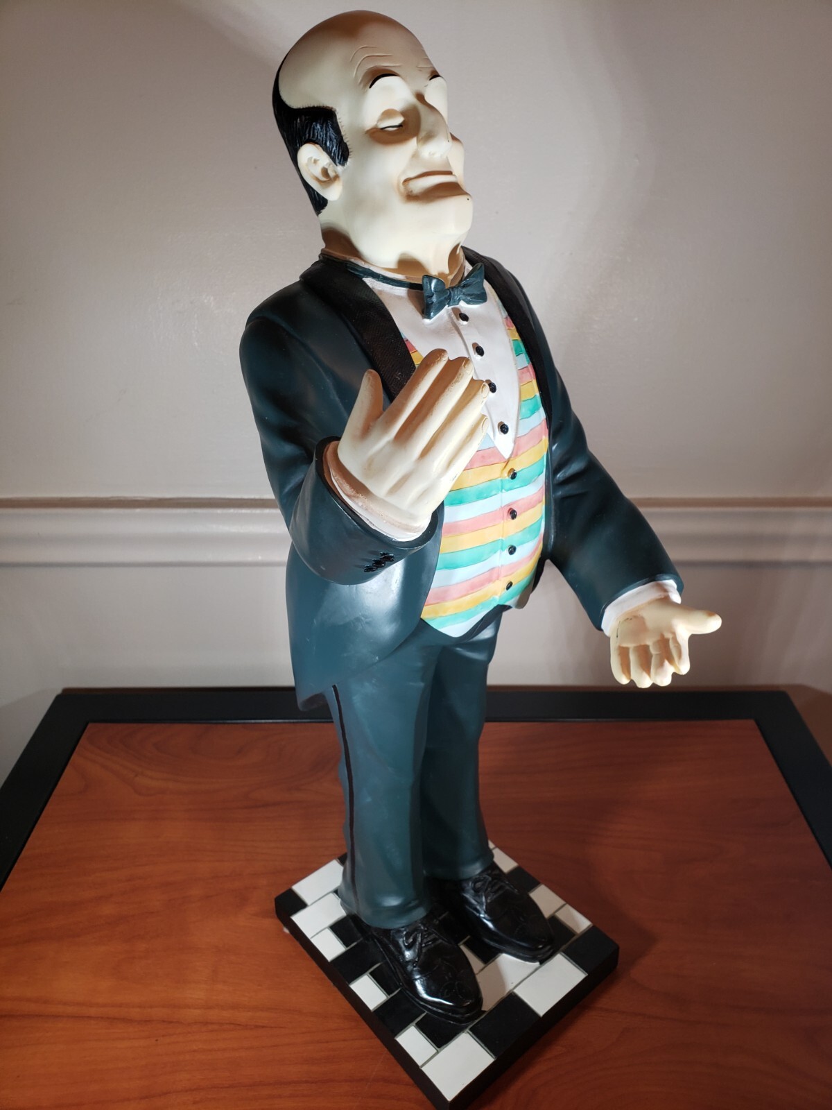 The Bombay Company 2002 Henry The Butler Wine Alcohol Bottle Holder 19 ...