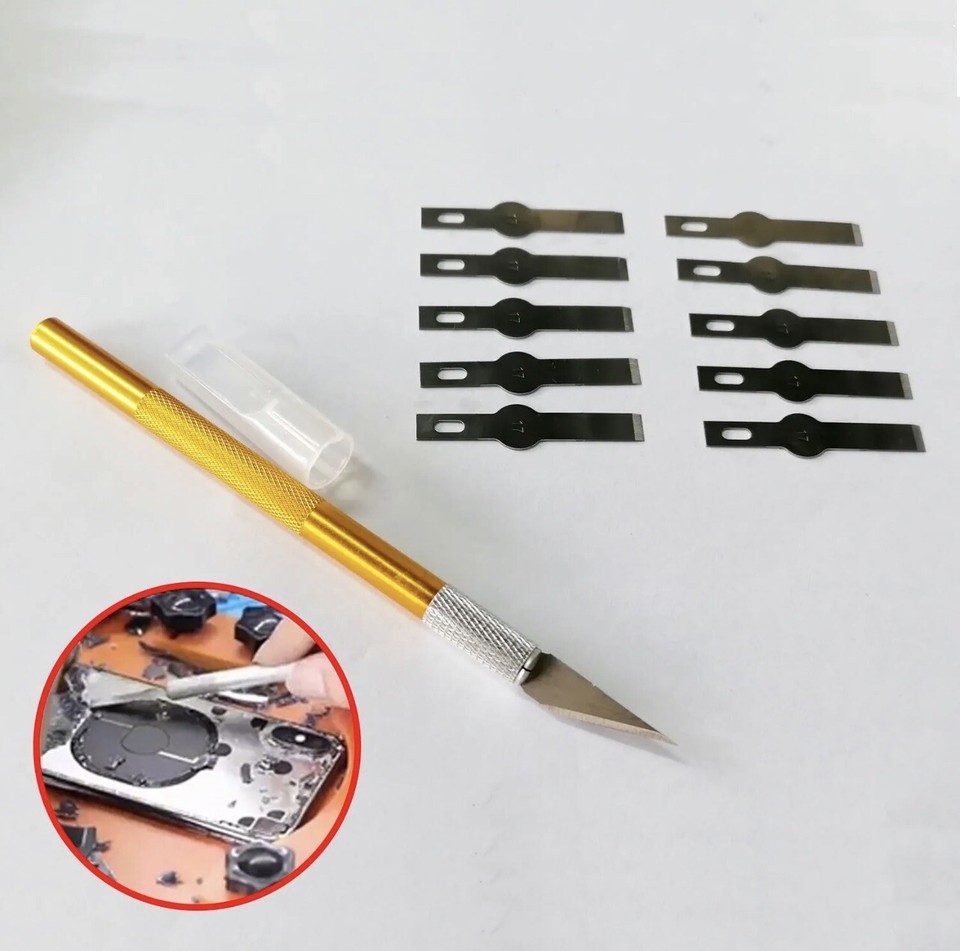 For IPhone 11 12 Back Glass Broken Replace Repair Remove Knife Blade ...