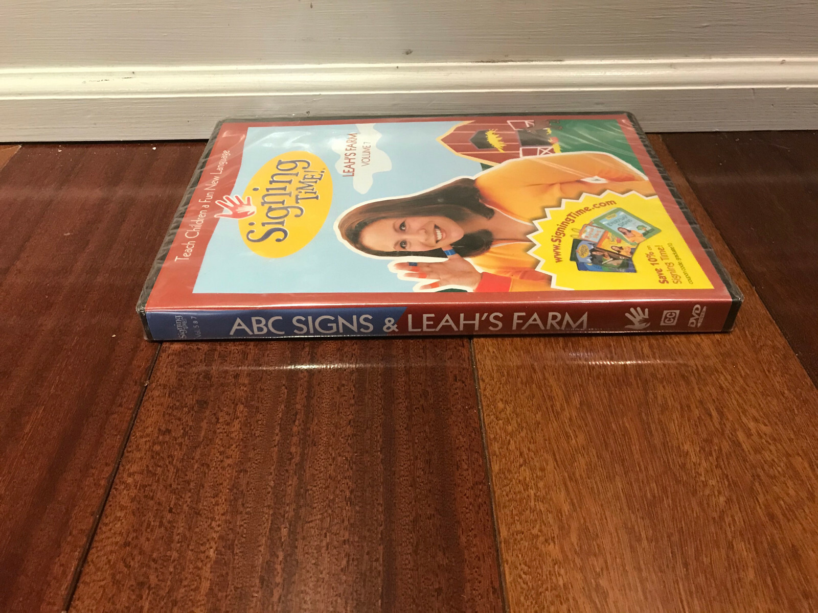 Signing Time DVD ASL 2 episodes ABC Signs Leah's Farm Vol 5 and 7 Sign ...
